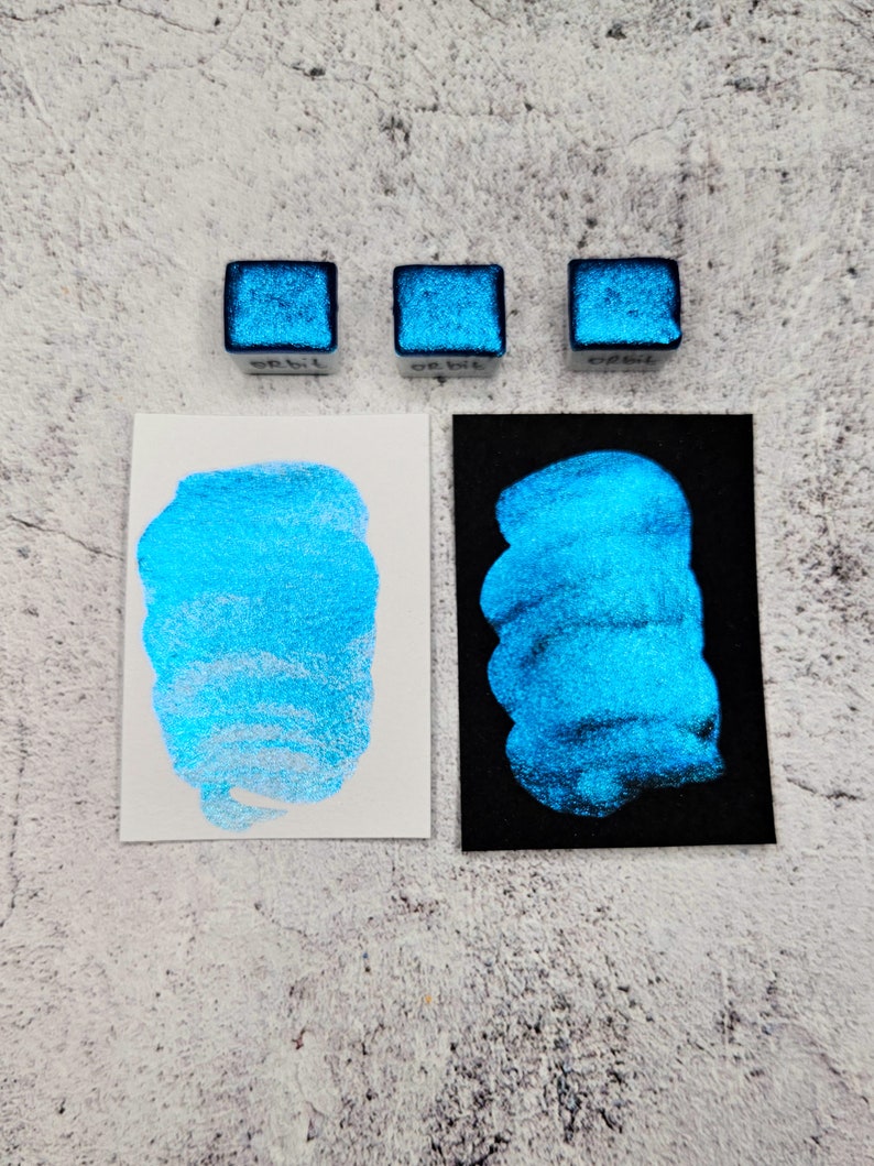 ORBIT Shifting Handmade Paint to Scrapbooking, Metallic Watercolor for ...