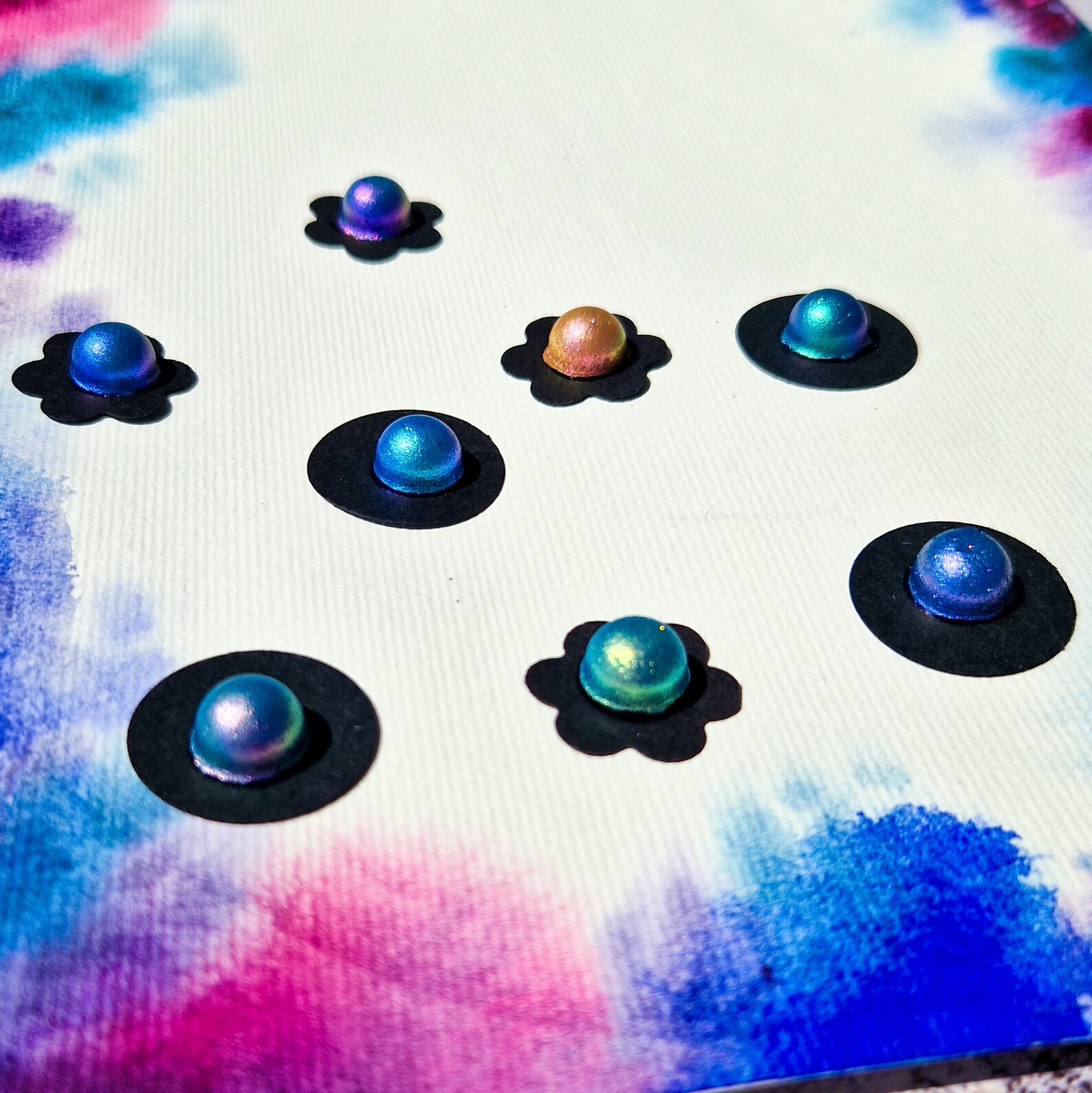 Mega Dot Sample With Colorshift Watercolor Paint Tester to - Etsy