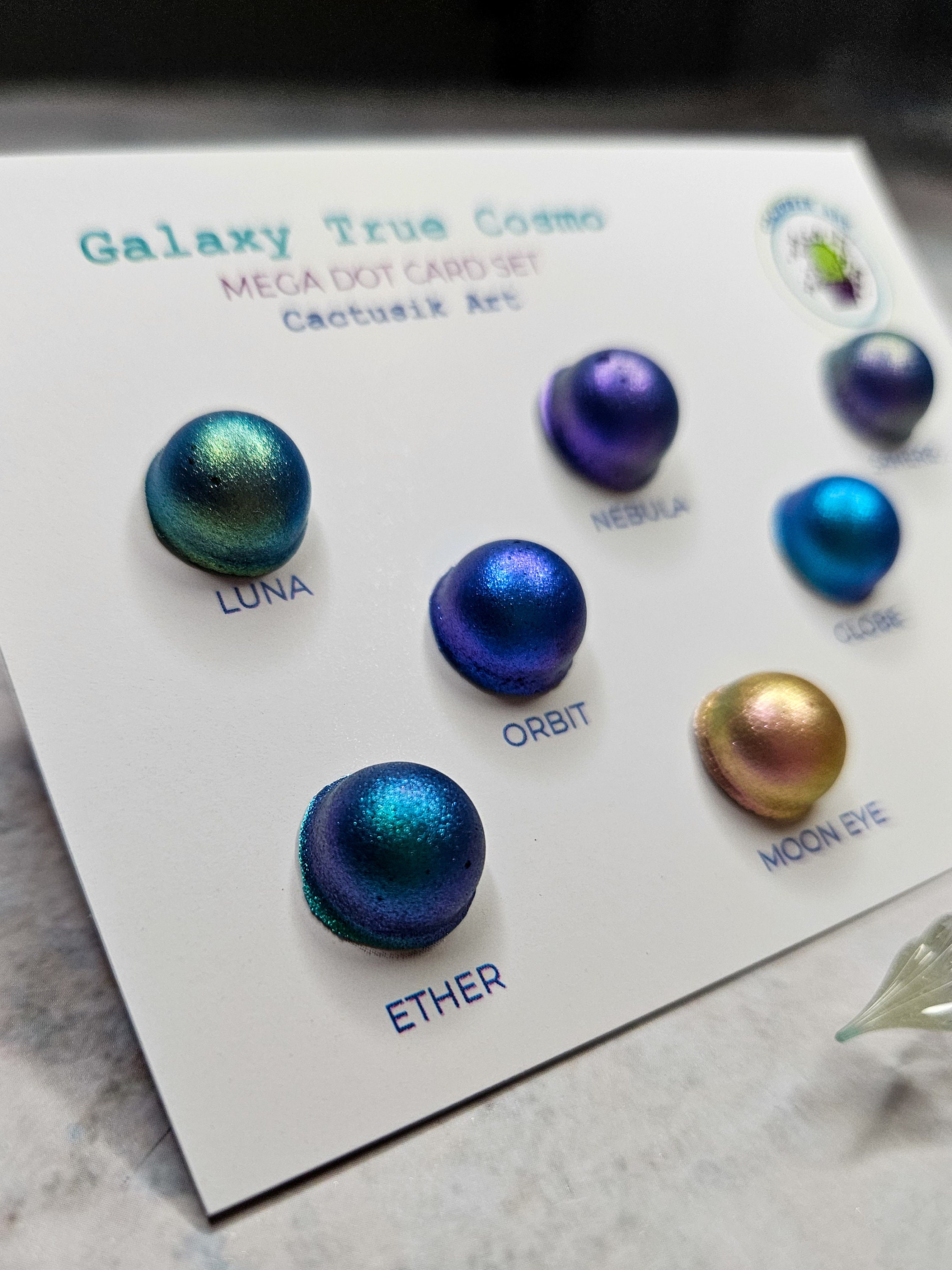 TRUE COSMO Chameleon Watercolor Dot Set, Big Paint Sample for ...