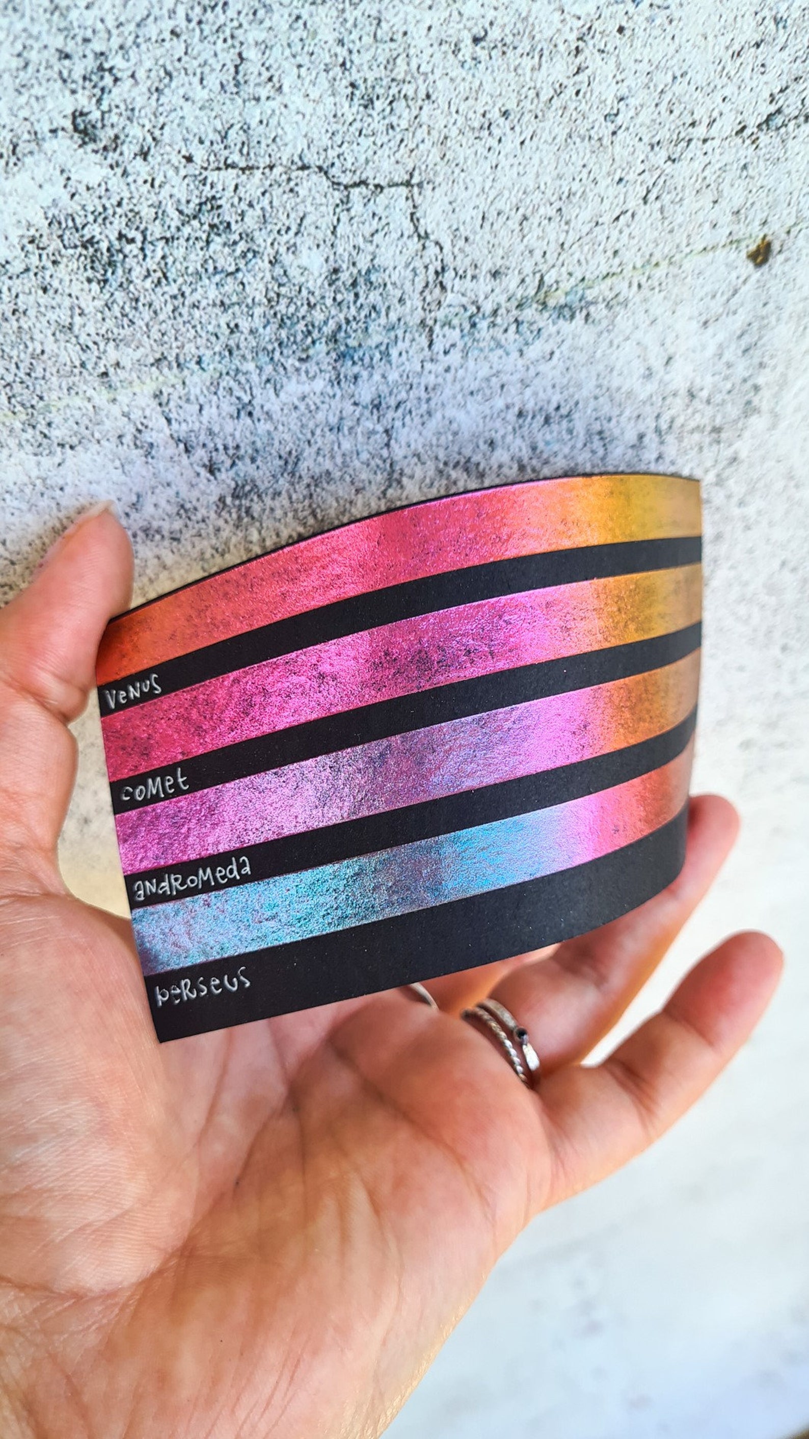 PERSEUS Chameleon Dot Paint Sample, Shimmer Colorshift Watercolor ...