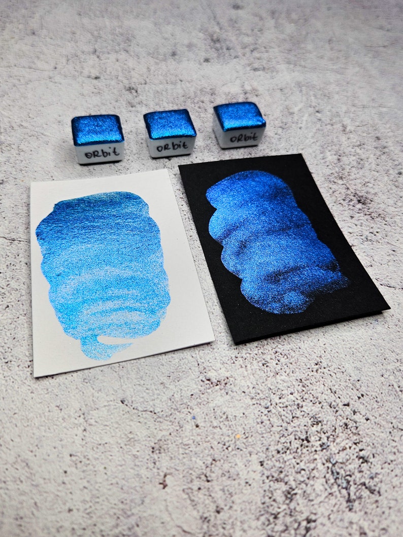 ORBIT Shifting Handmade Paint to Scrapbooking, Metallic Watercolor for ...