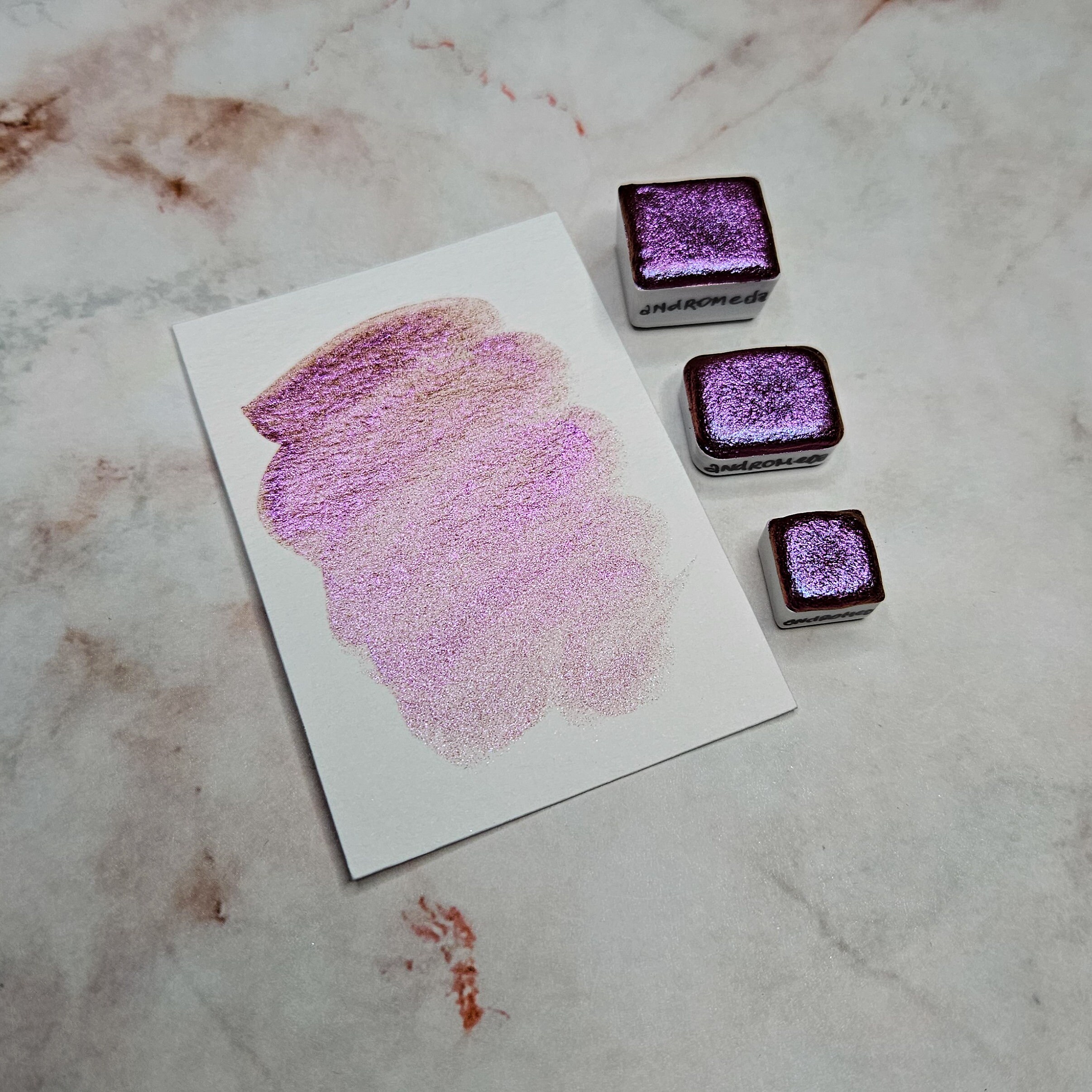 ANDROMEDA Mega Dot Paint Sample, Bullet Journal Craft Supply, Shimmer ...