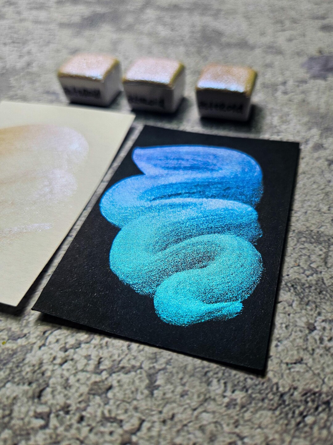 ASTEROID Half Pan Shifting Handmade Watercolor, Paint for Collage Art ...