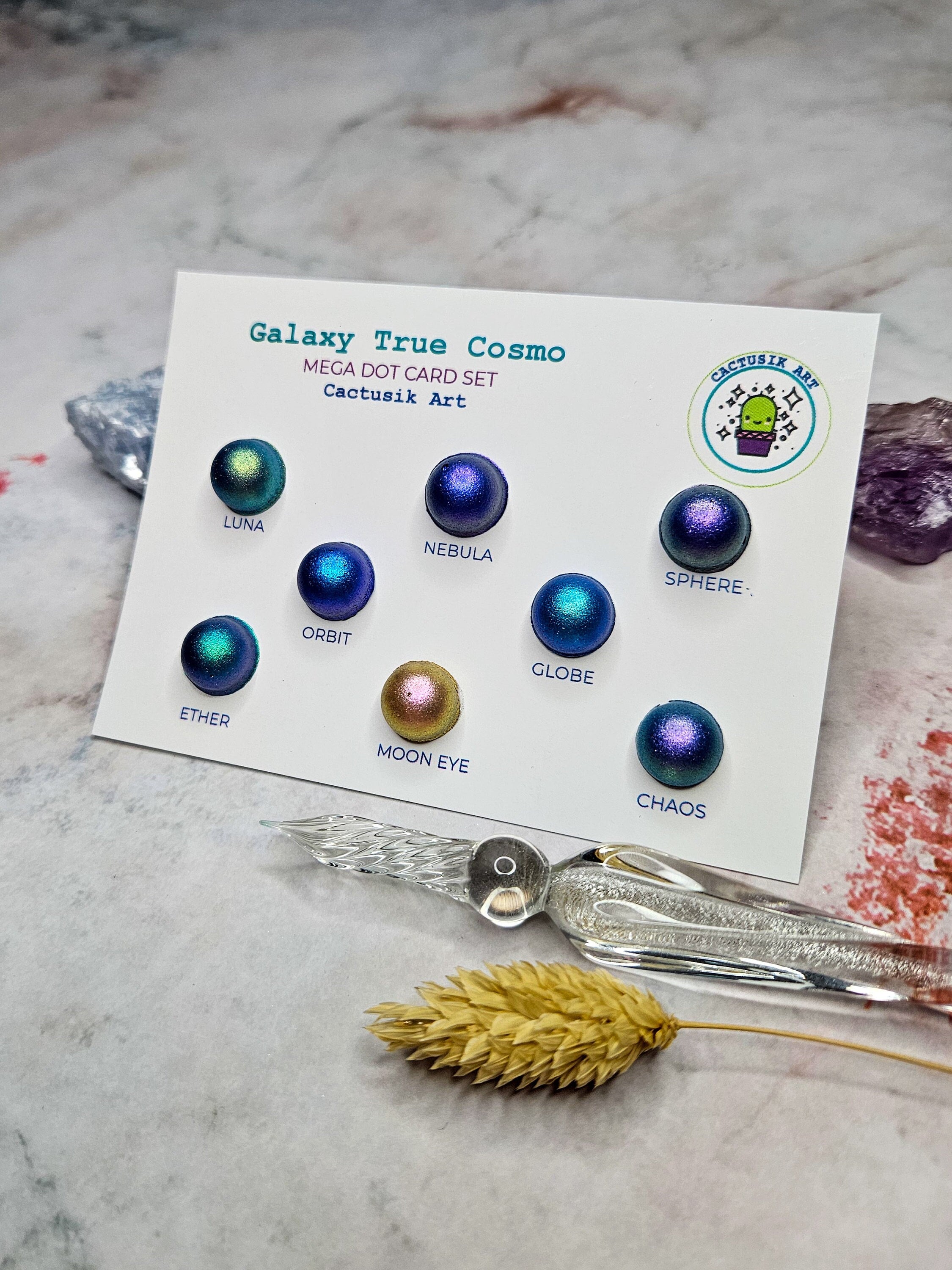 TRUE COSMO Chameleon Watercolor Dot Set, Big Paint Sample for ...