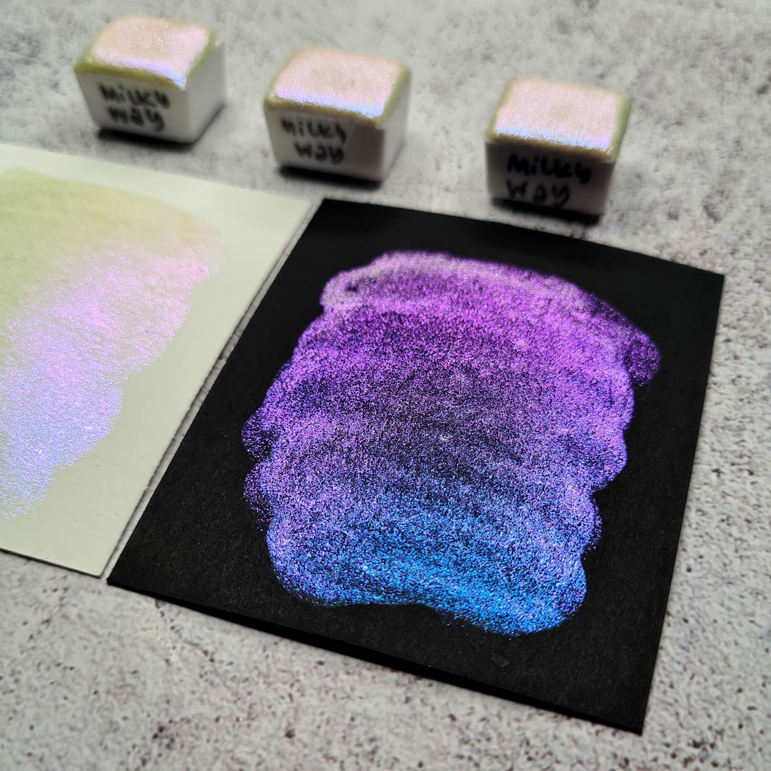 MILKY WAY Colorshift Metallic Watercolor, Duochrome Effect Paint for ...