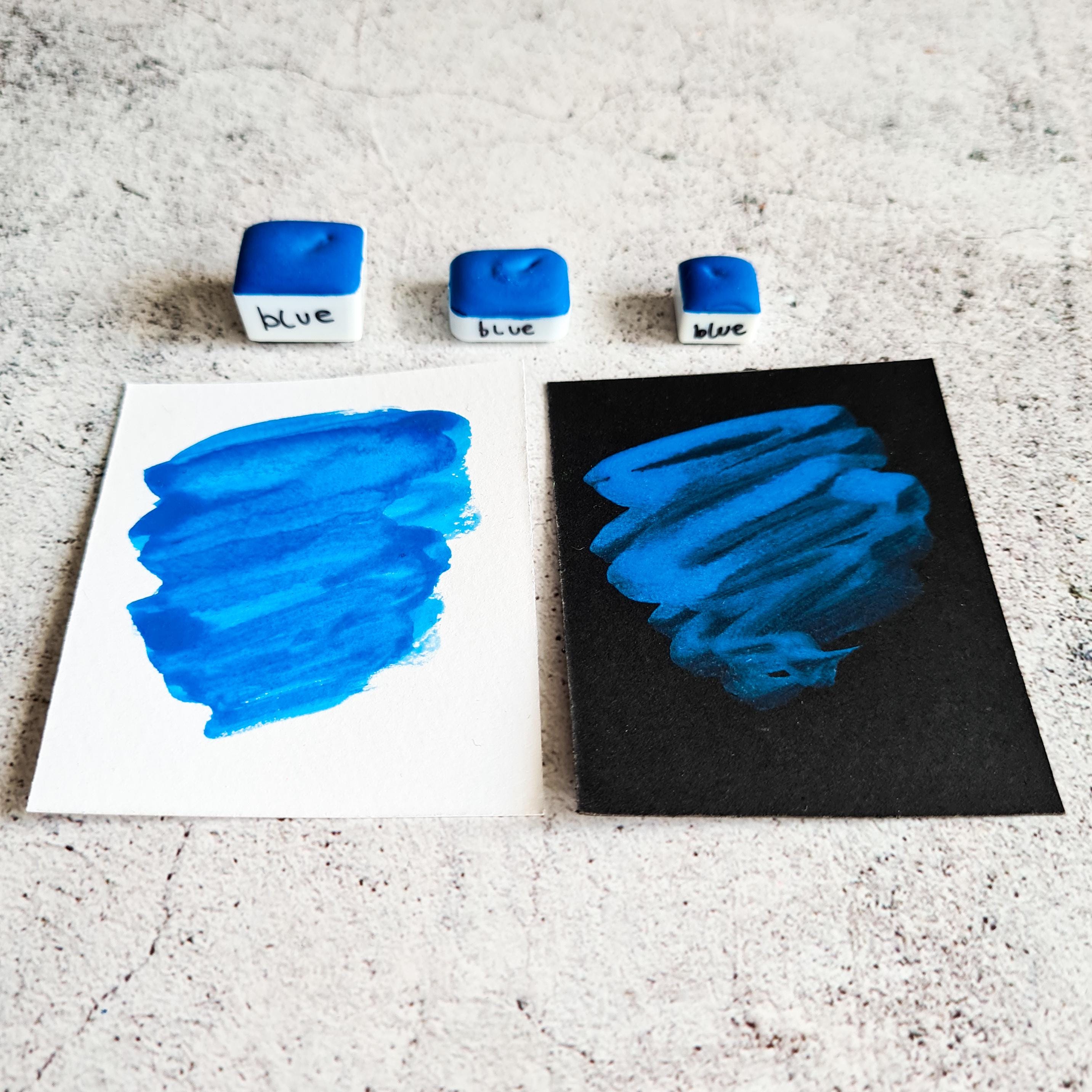 NEON BLUE Quarter Pan Matte Watercolor to Journaling, Monthly Planner ...