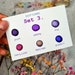 DOT CARD SET3 Violet Palette for Scrapbooking,paint Sample to Wedding ...