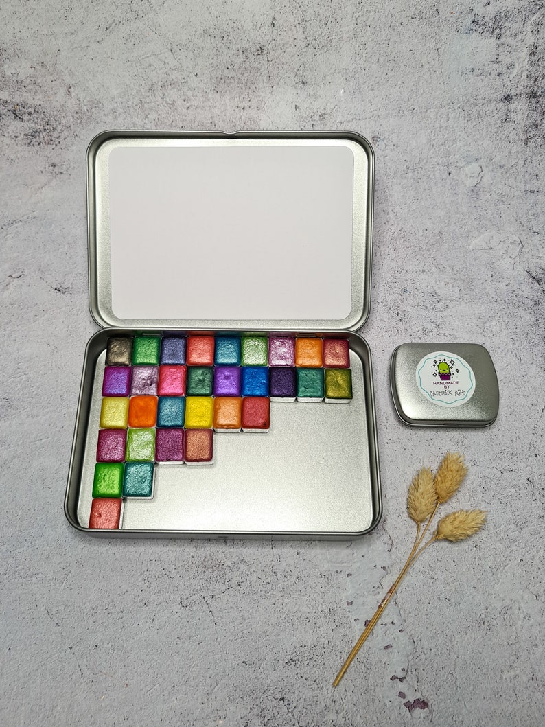 Empty A6 Metal Tin for Watercolour, Travel Palette Box to Art Supplie ...