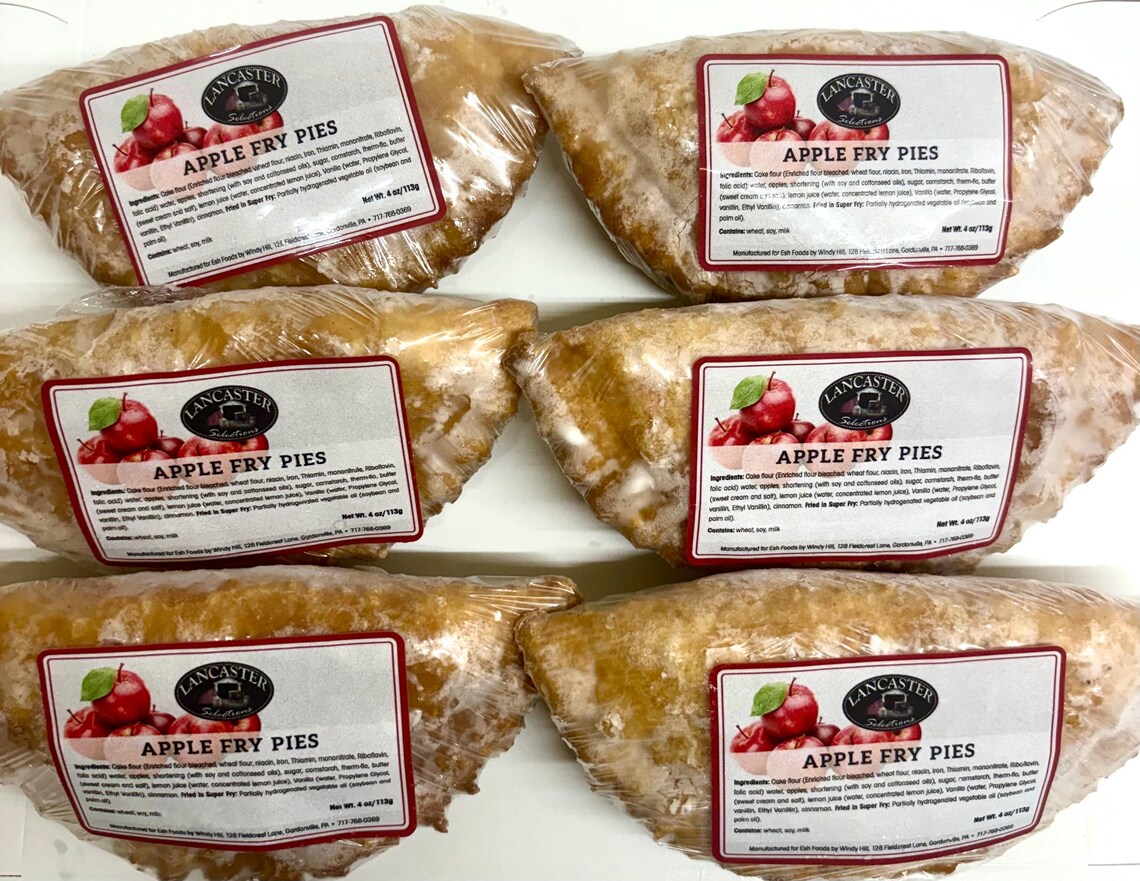 Fry Pie; Apple, Amish Made, Pack of 6 - Etsy
