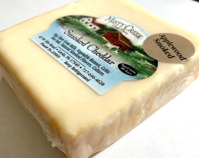 Raw GOAT Milk Cheese; Smoked Cheddar, Homemade With Raw Goat Milk, Pack ...