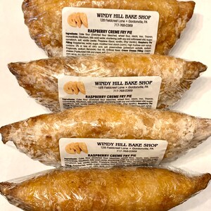 Fry Pie; Raspberry Cream, Amish Made, Pack of 6 - Etsy