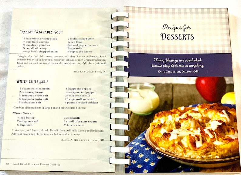 Cookbook amish Friends Farmhouse Favorites Simple & Hearty - Etsy