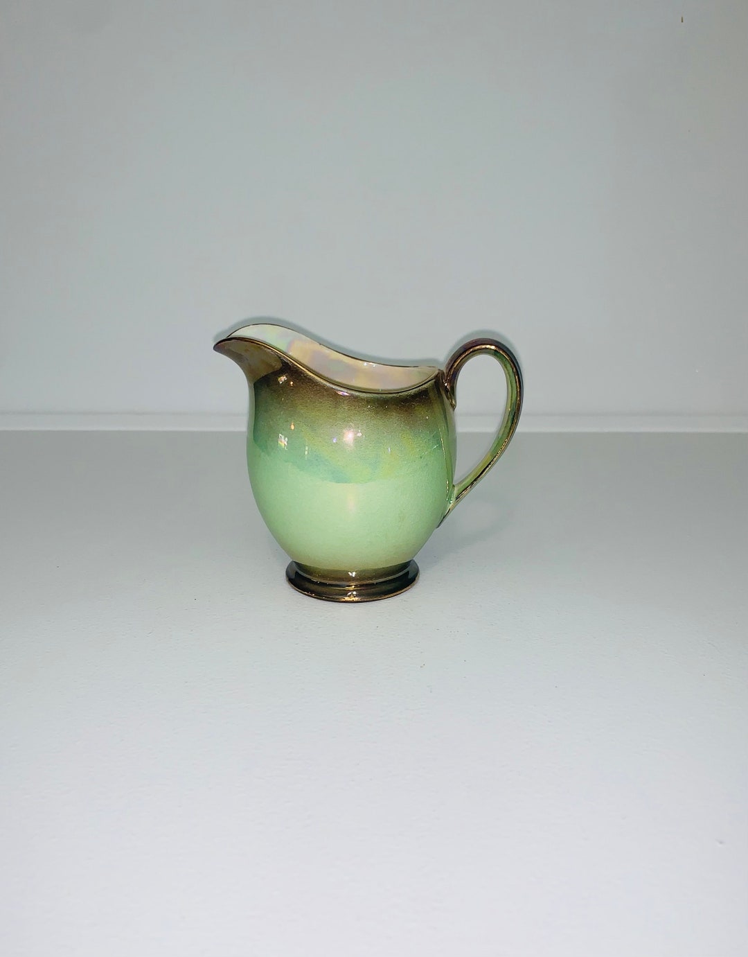 Royal Winton, Grimwades - Green Lustreware, 12cm Jug / Pitcher. Made in ...