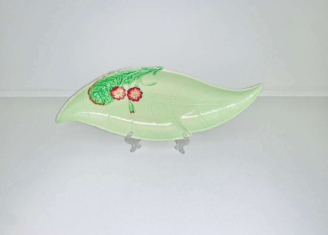 Carlton Ware Primula, Leaf Shaped Serving Dish in Green Colourway - Etsy