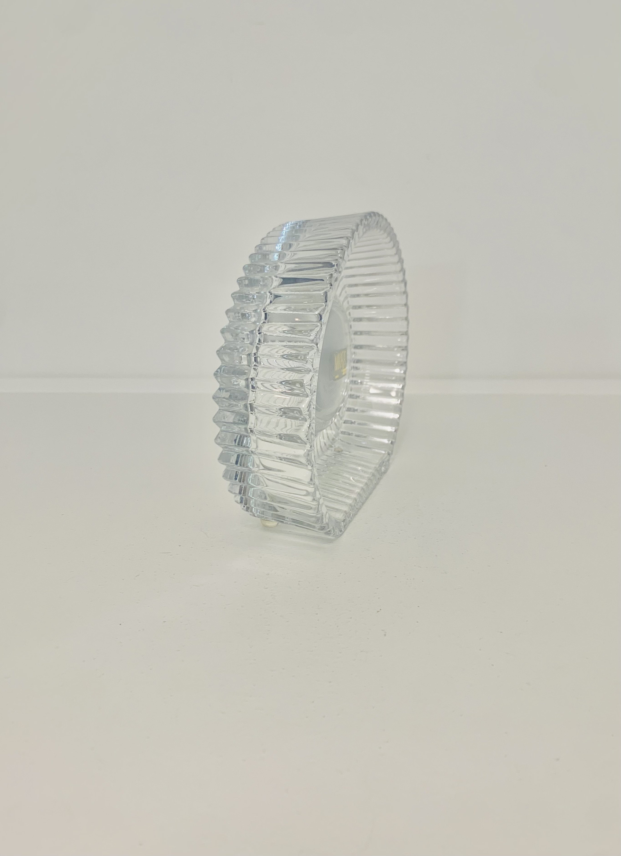 Mikasa Crystal Rippled Mantle Clock, Working. Made in Germany - Etsy