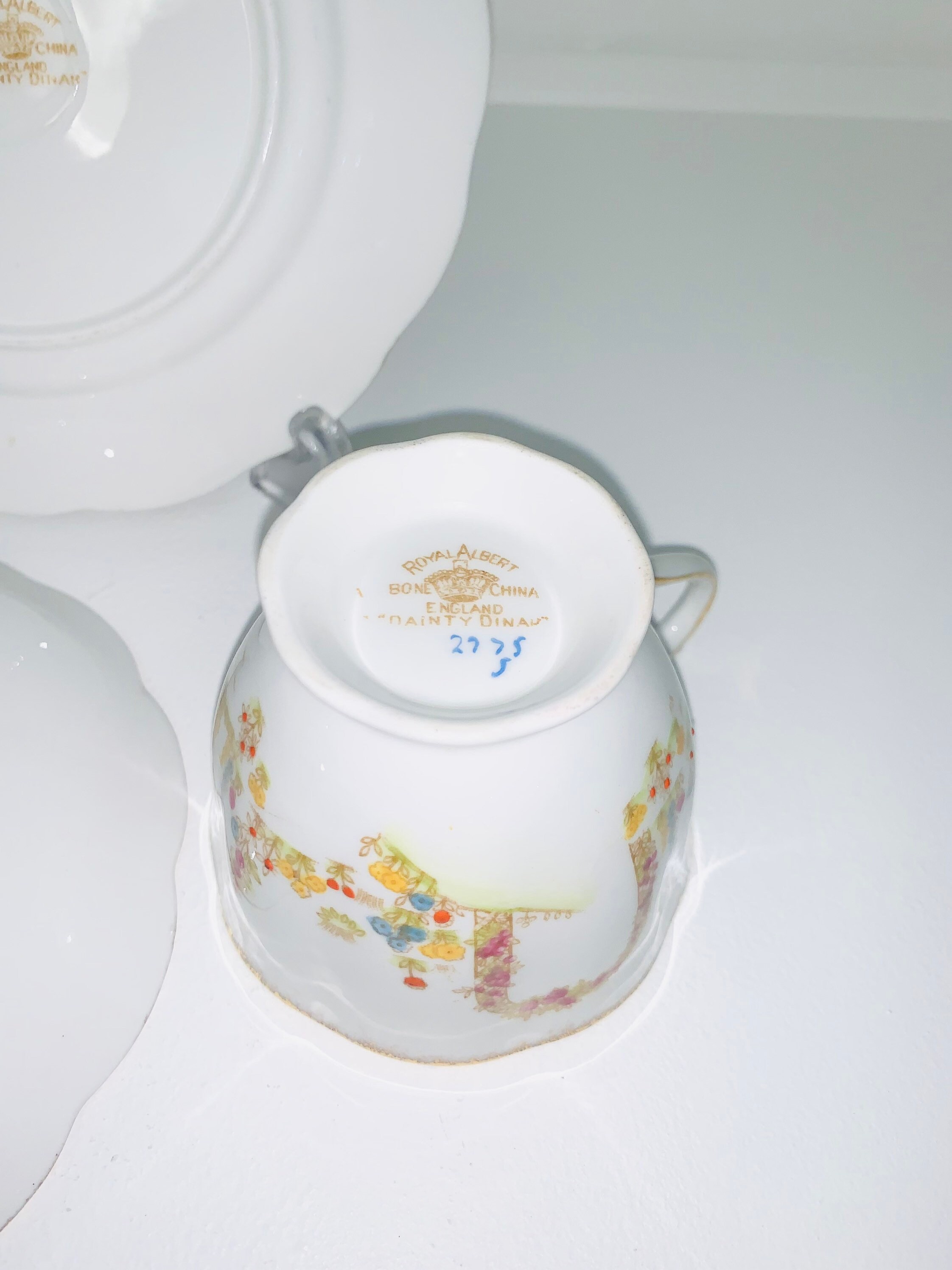 Royal Albert - Dainty Dinah, Tea Trio (cup, Saucer and Plate Set) - Etsy