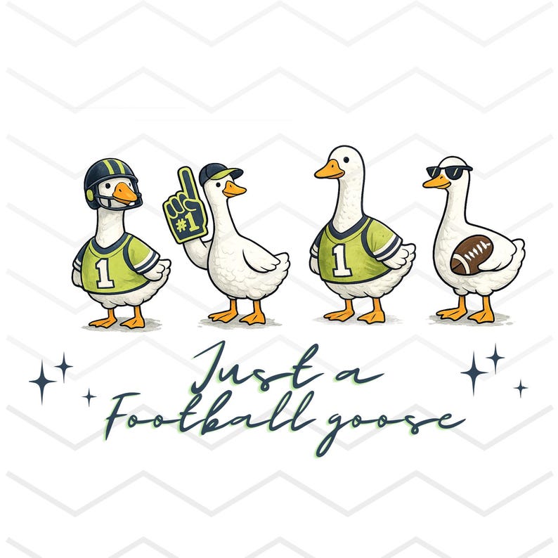 Football Goose PNG Bundle | Funny Game Day Goose Shirt Designs | Cute ...