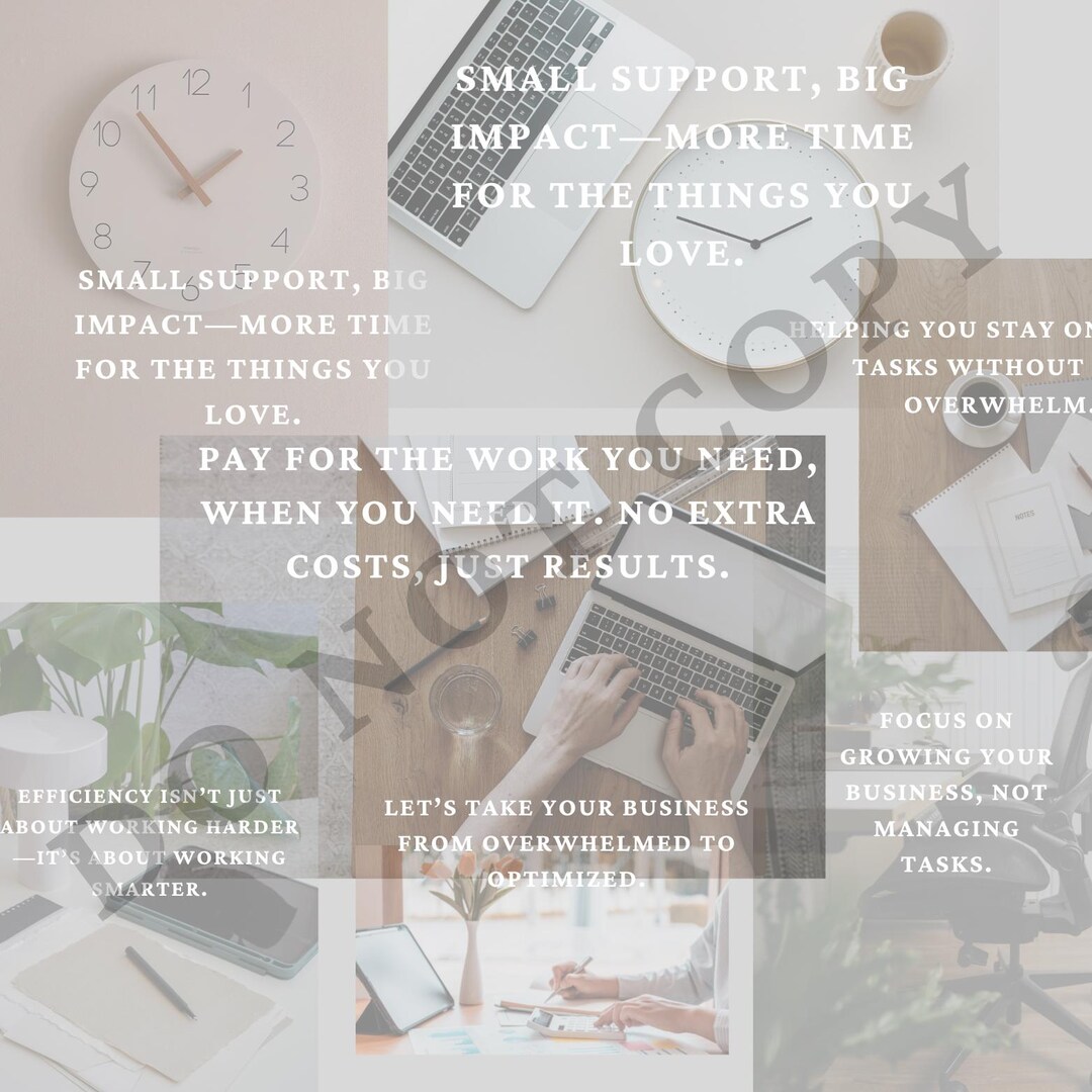 Virtual Assistant Social Media Graphics - Etsy