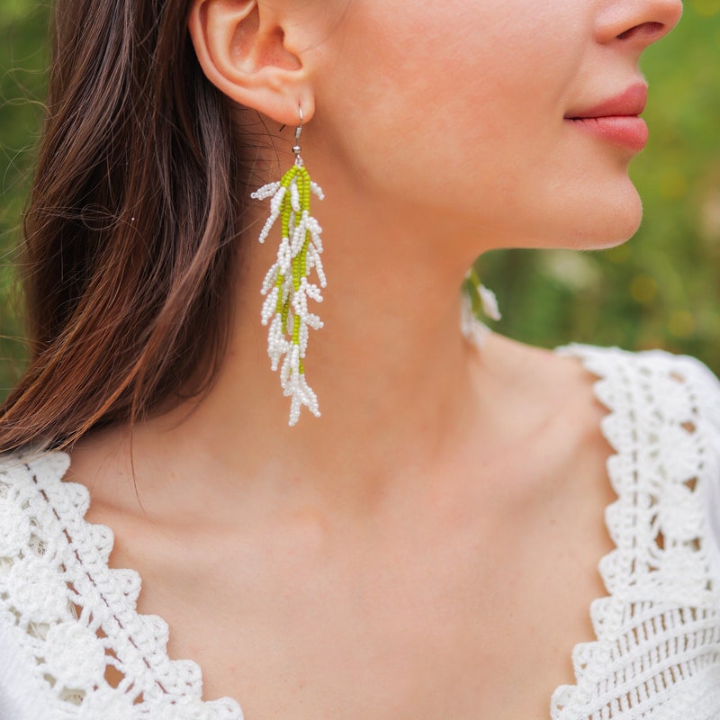 Long Dangle Earrings - Etsy