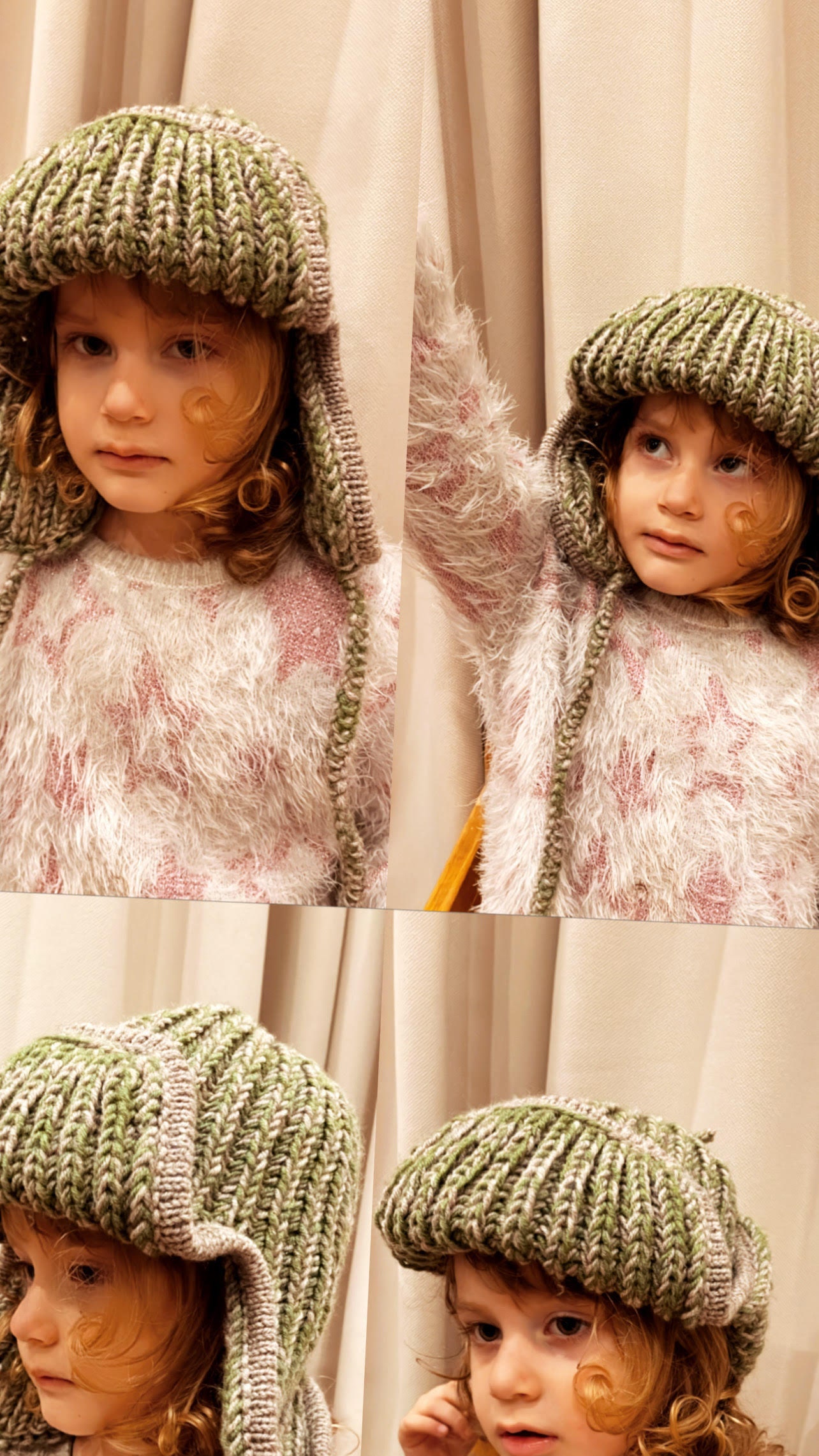 Hand Knitted Trapper Bomber Wool Winter Hat - Etsy