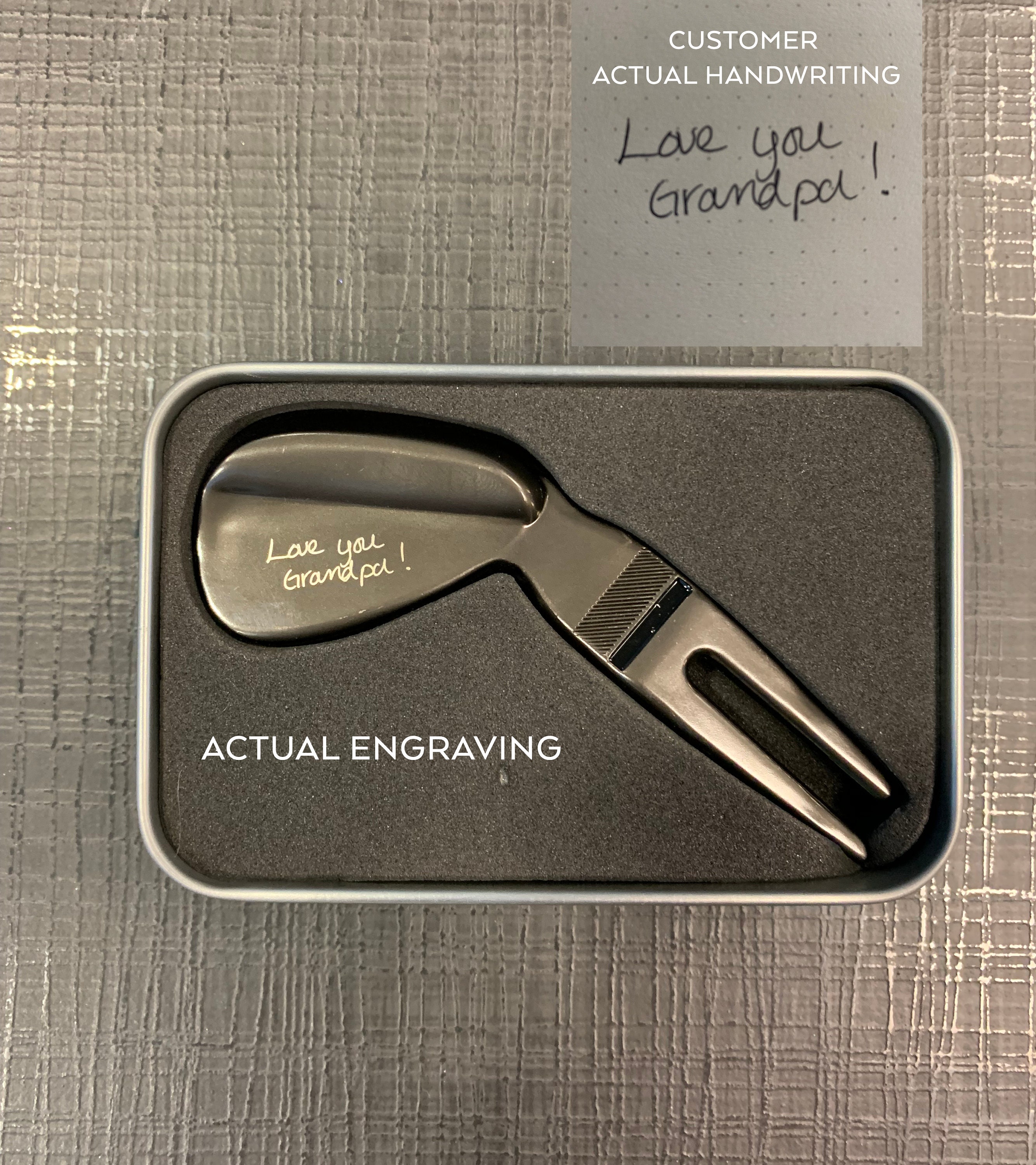 Your Actual Handwriting Engraved Divot Tool Perfect - Etsy
