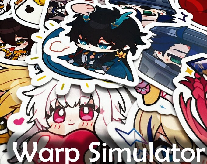 Warp Simulator Honkai Star Rail Emote Stickers - Etsy
