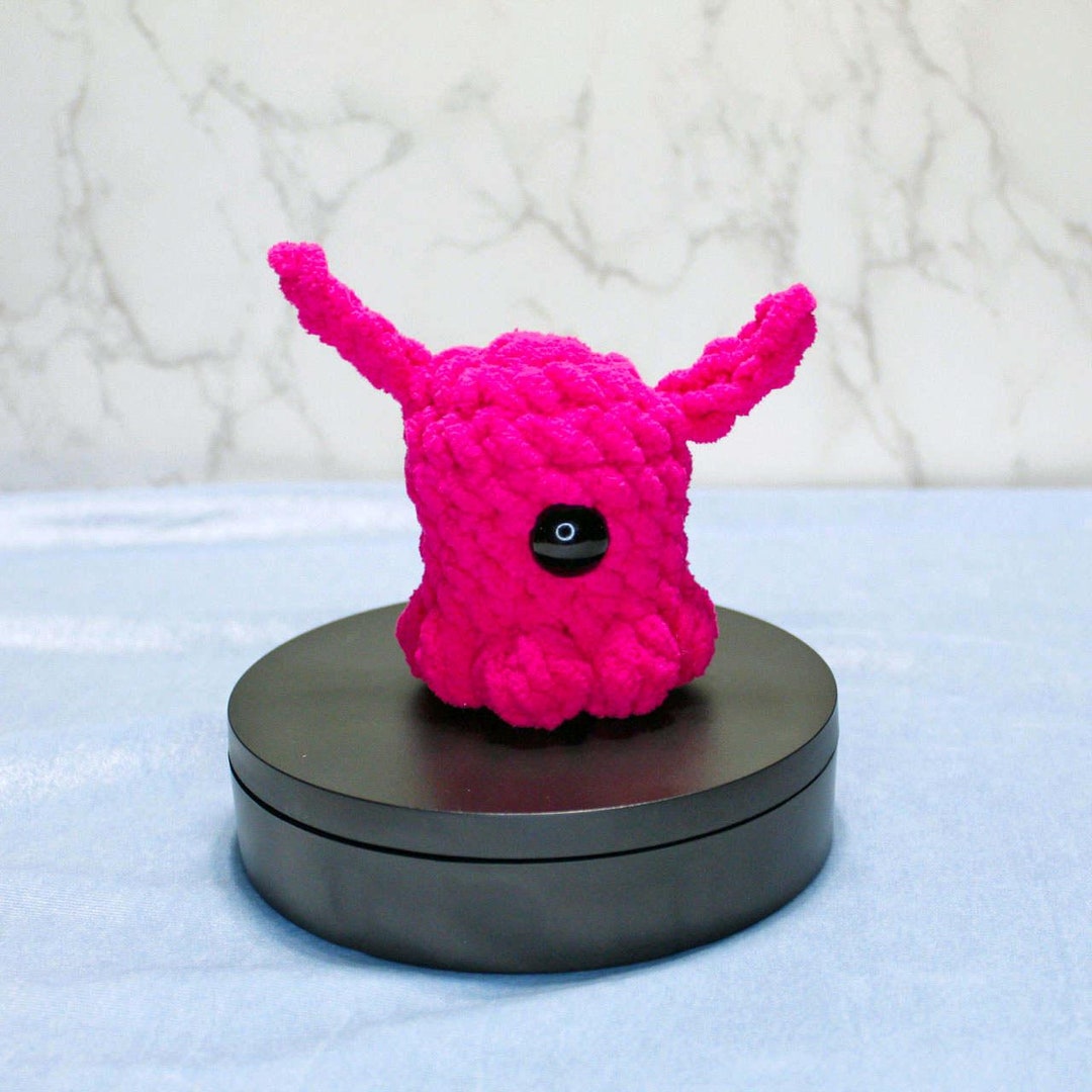 One Eyed Alien Blob | Soft Handmade Crochet Plushie , Desk Buddy , Bag ...