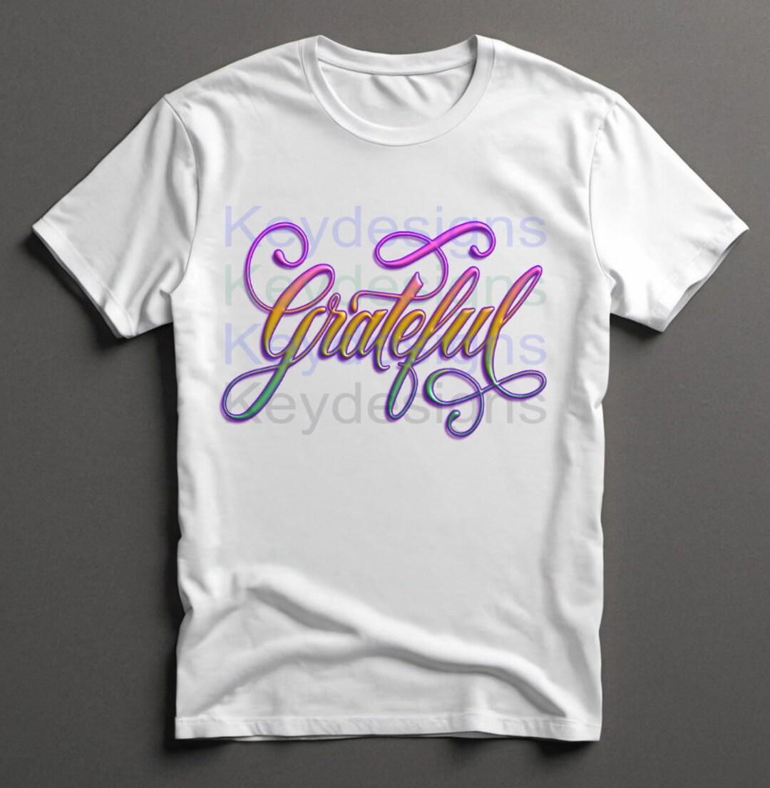 Grateful Gradient PNG Digital Design - Etsy