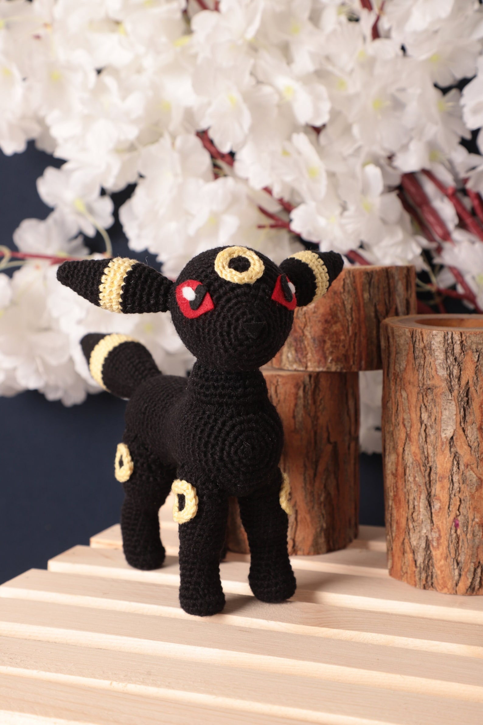 Umbreon Crochet Doll, Pokemon Eevee Amigurumi Toy, Gift for Him, Gift ...