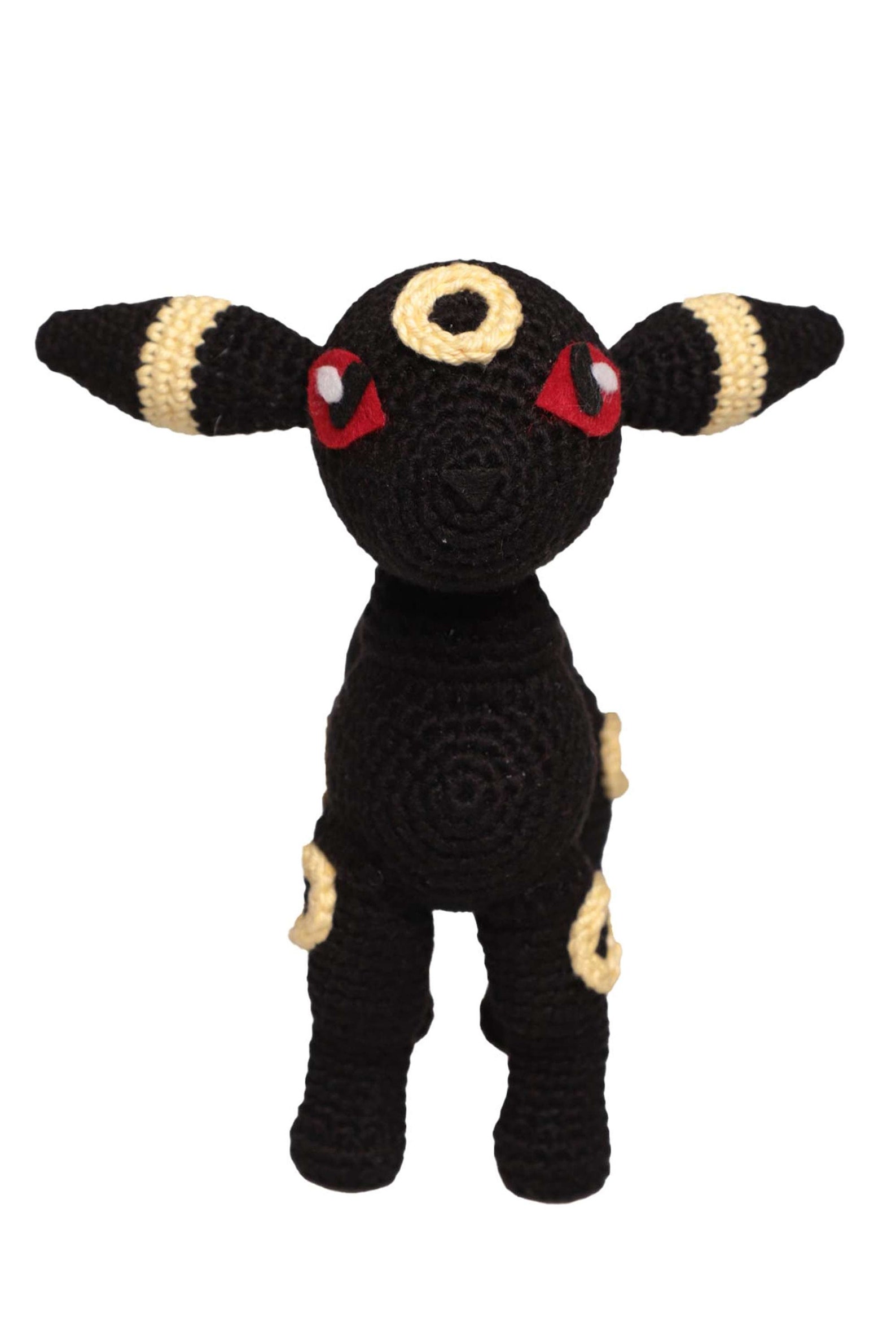 Umbreon Crochet Doll Pokemon Eevee Amigurumi Toy Gift for - Etsy