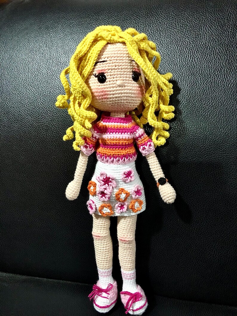 Enid Sinclair Crochet Doll, Wednesday Cartoon Plush, Handmade Toy (30 ...