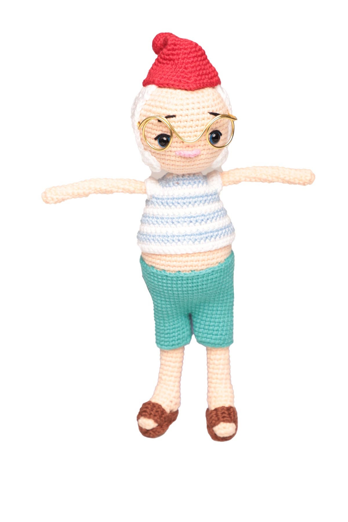 Captain Hook Crochet Amigurumi Toy Doll, Cartoon Movie Plush Accessory ...