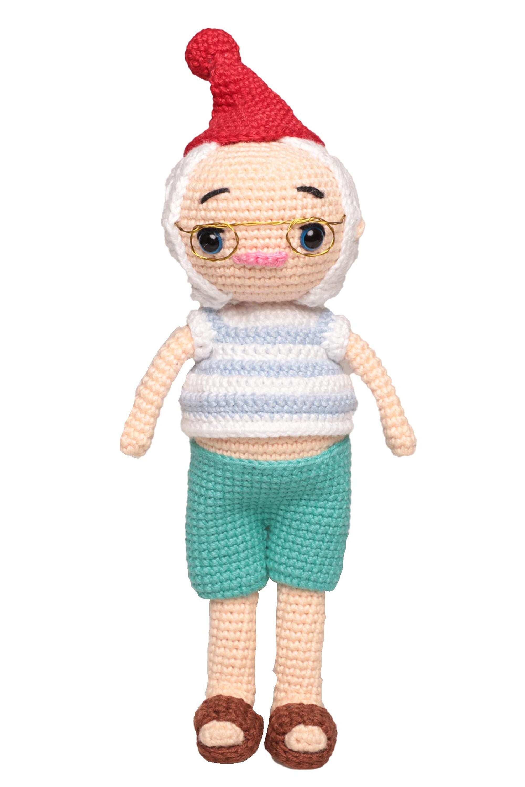 Captain Hook Crochet Amigurumi Toy Doll, Cartoon Movie Plush Accessory ...