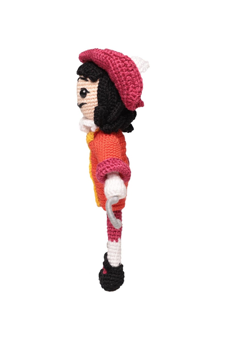Captain Hook Crochet Amigurumi Toy Doll, Cartoon Movie Plush Accessory ...
