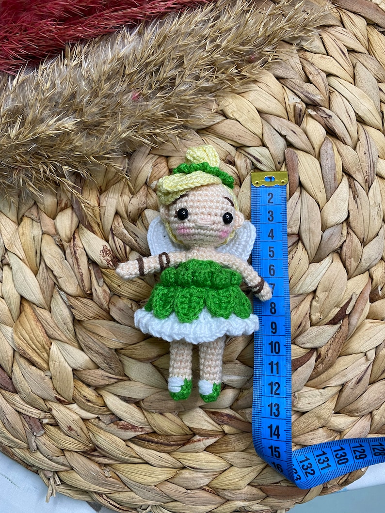 Mini Peter Pan and Tinker Bell Crochet Amigurumi Toy Doll - Etsy
