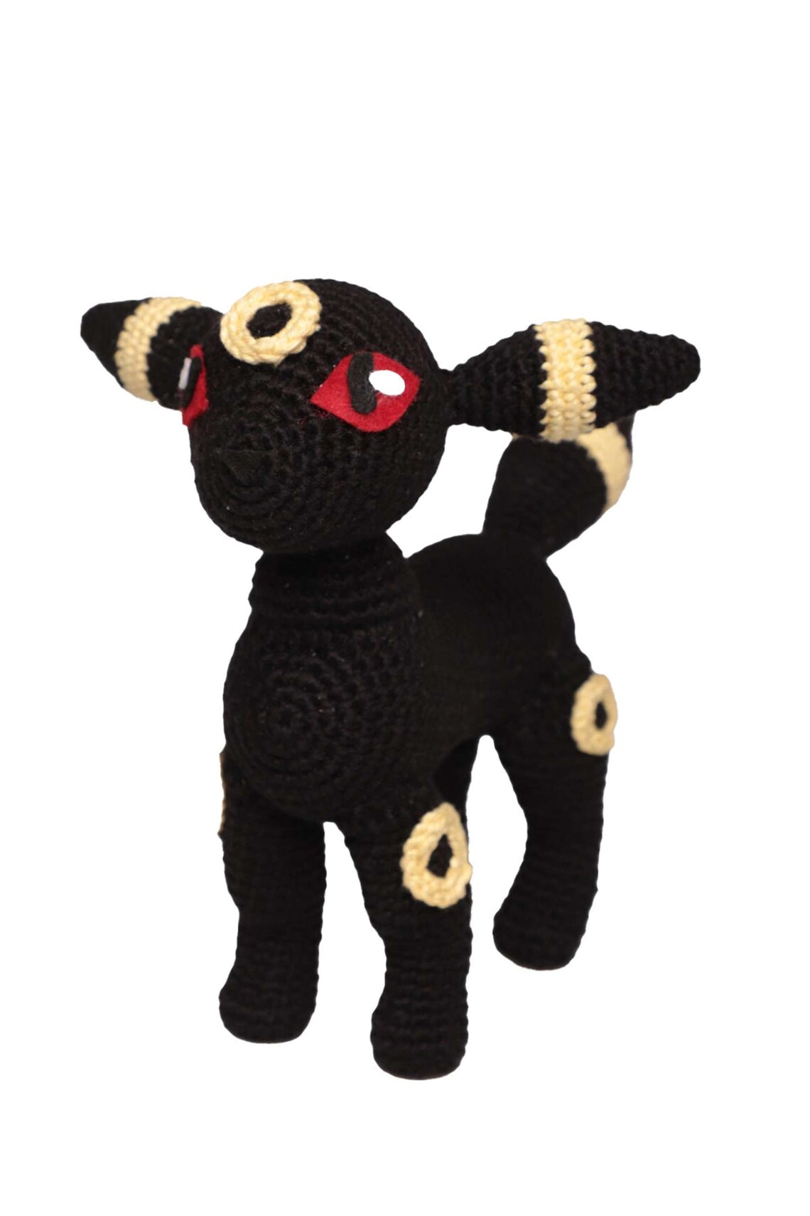 Umbreon Crochet Doll, Pokemon Eevee Amigurumi Toy, Gift for Him, Gift ...