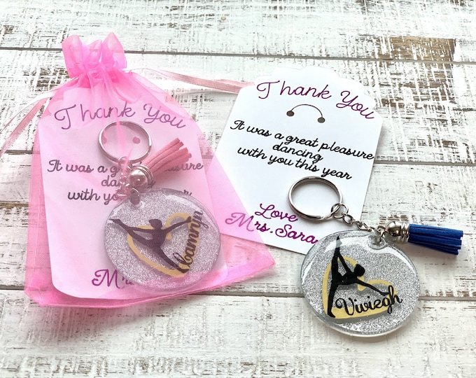 Dance Team Gift- Dancer Keychain - Etsy