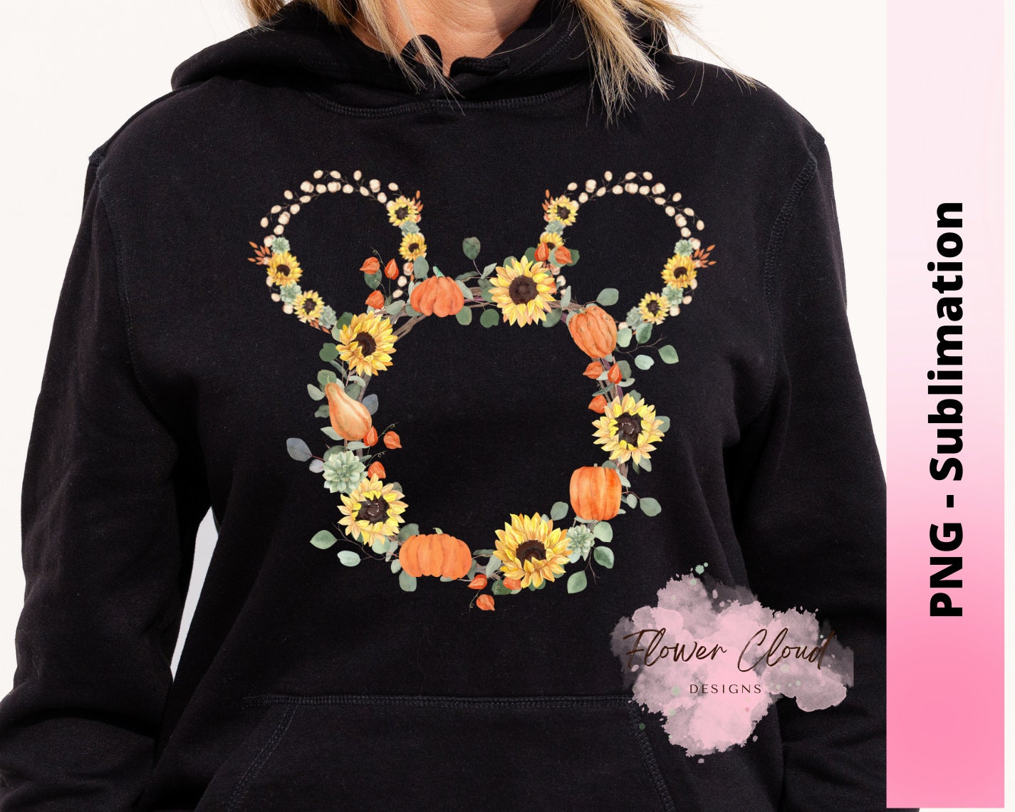 Sunflower Mickey, Pumpkin Minnie Mouse, Fall Sunflower Mouse Ears ...