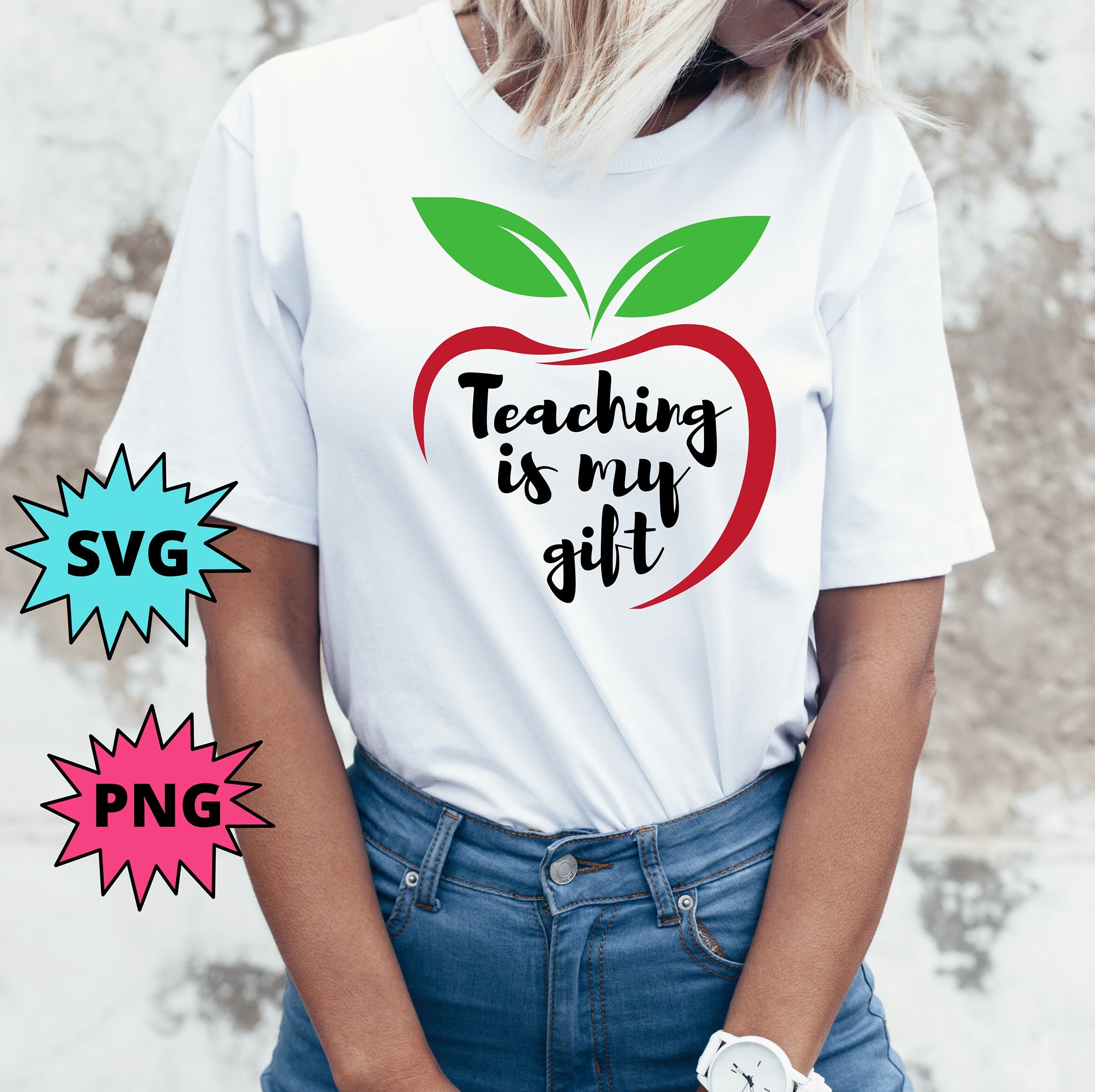 Teacher SVG, PNG, Digital Printable, Classroom Art, Back to School - Etsy