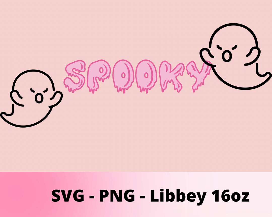 Spooky Ghosts SVG & PNG for Halloween Iron On - Etsy