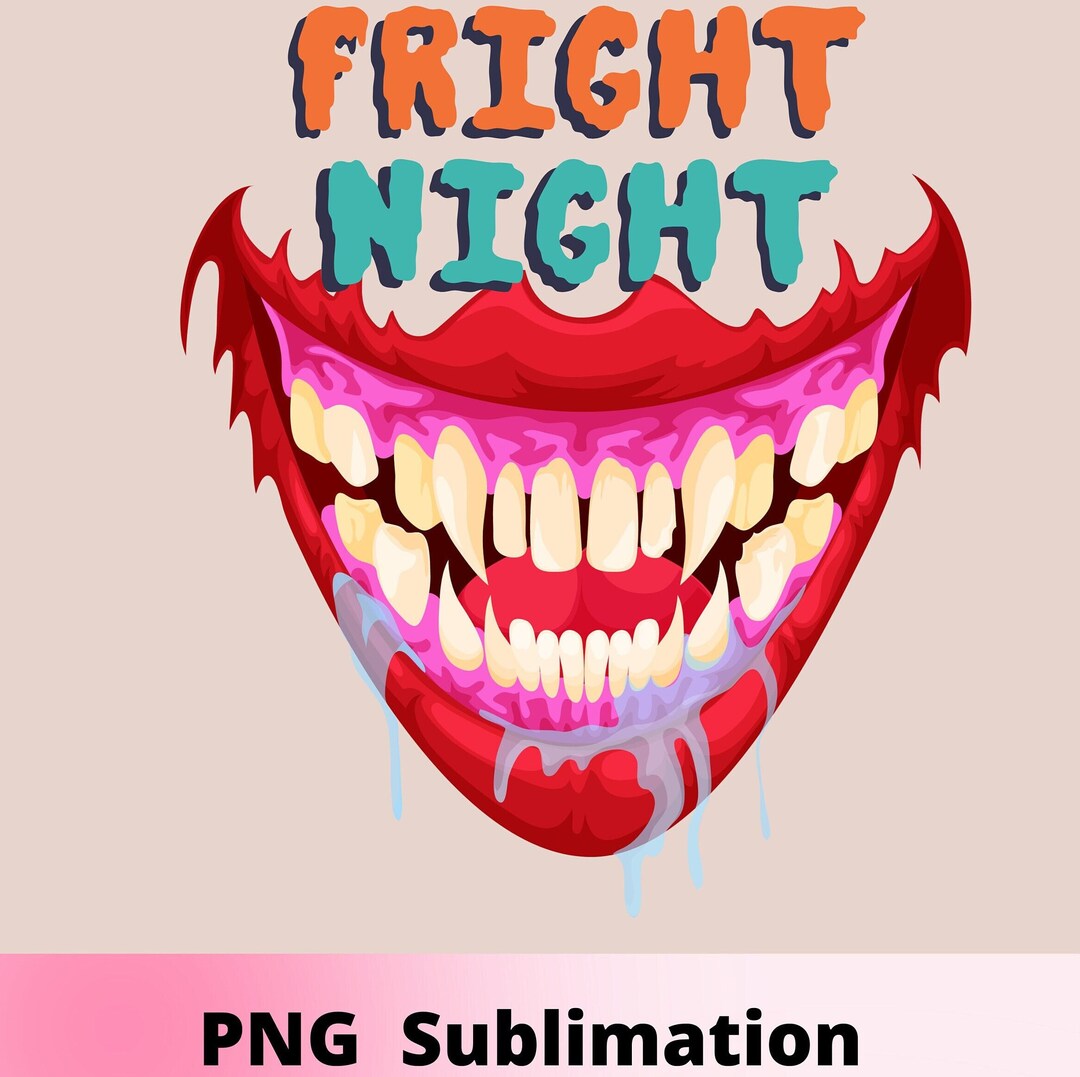 Fright Night PNG, Halloween Sublimation - Etsy
