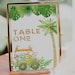 Jungle Table Numbers Editable Template, Tables 1-10 Jungle Safari Table ...