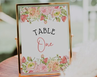 EDITABLE Berry First Birthday Bundle Template Birthday - Etsy