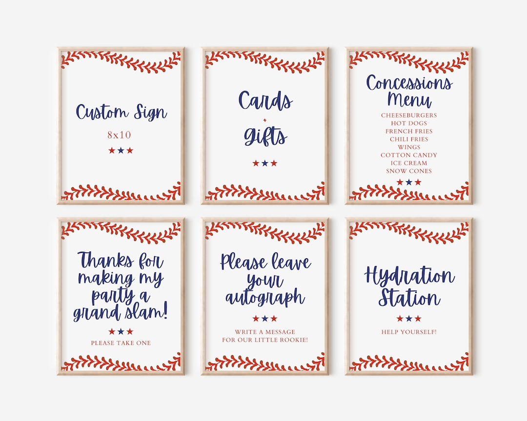 Rookie of the Year Sign Bundle Template, Rookie of the Year, Little ...