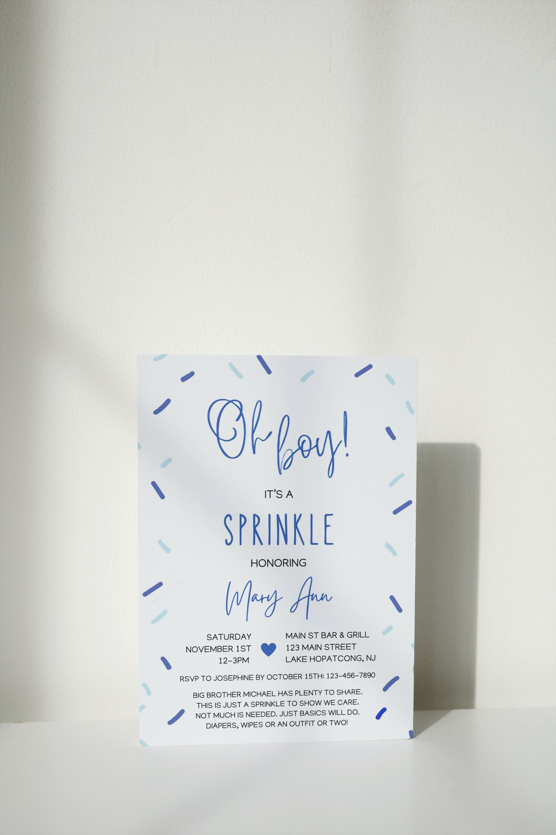 Editable Baby Shower Sprinkle Invitation Template, Baby Shower Sprinkle ...