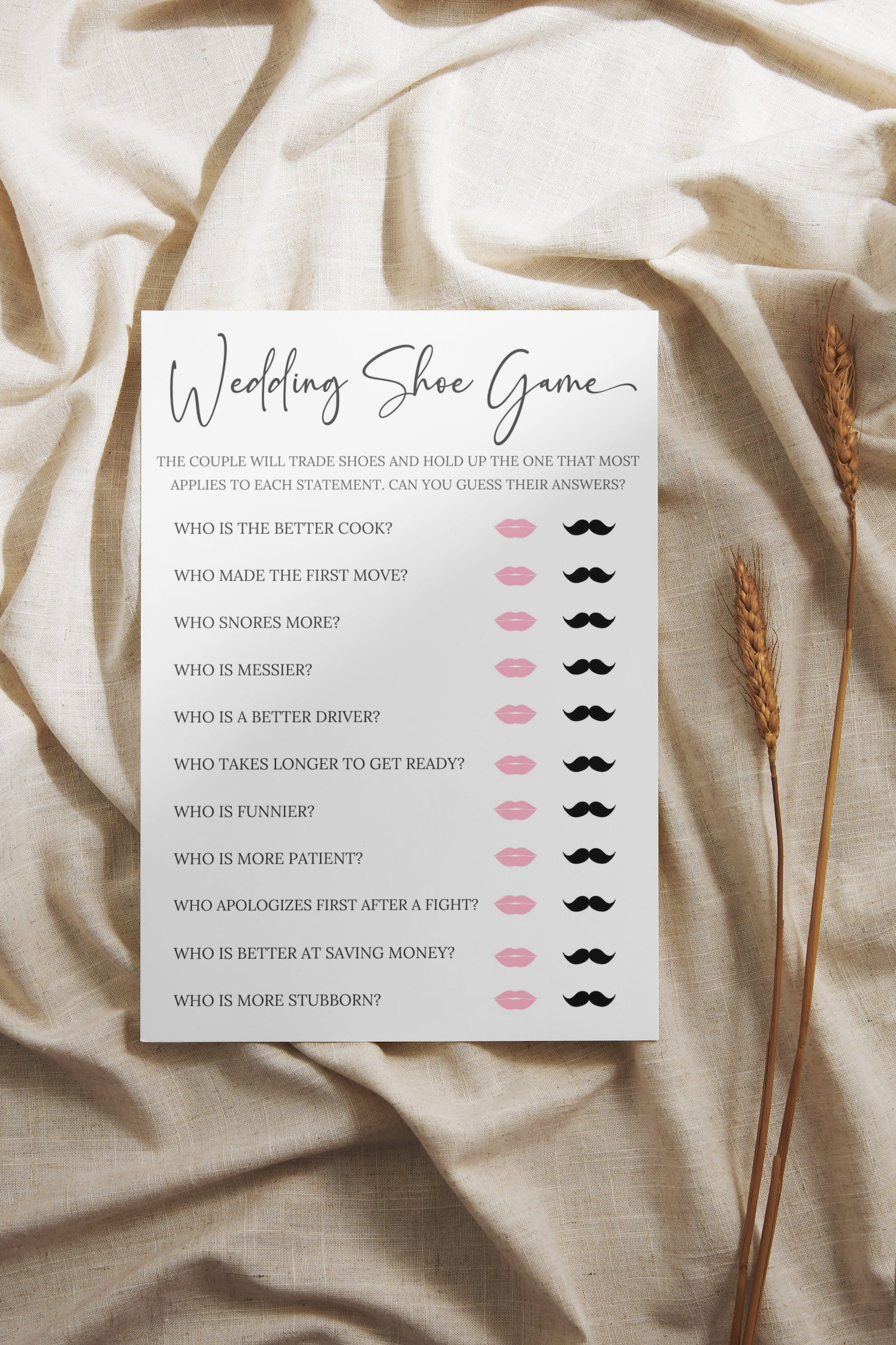 Editable Wedding Shoe Game Bridal Shower Game Fun Bridal - Etsy