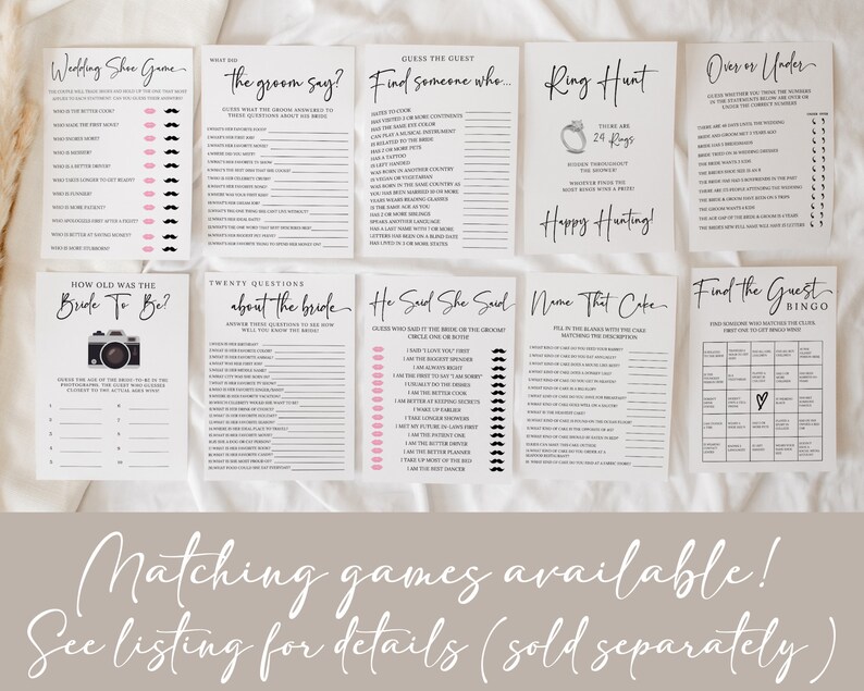 Ring Hunt Bridal Shower Games Instant Download Ring Hunt - Etsy