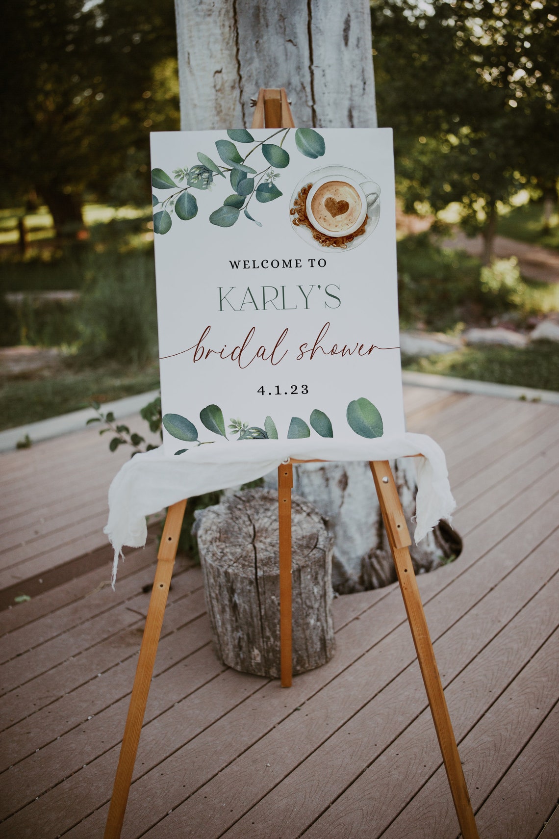 Love is Brewing Welcome Sign Template, Coffee Bridal Shower, Bridal ...