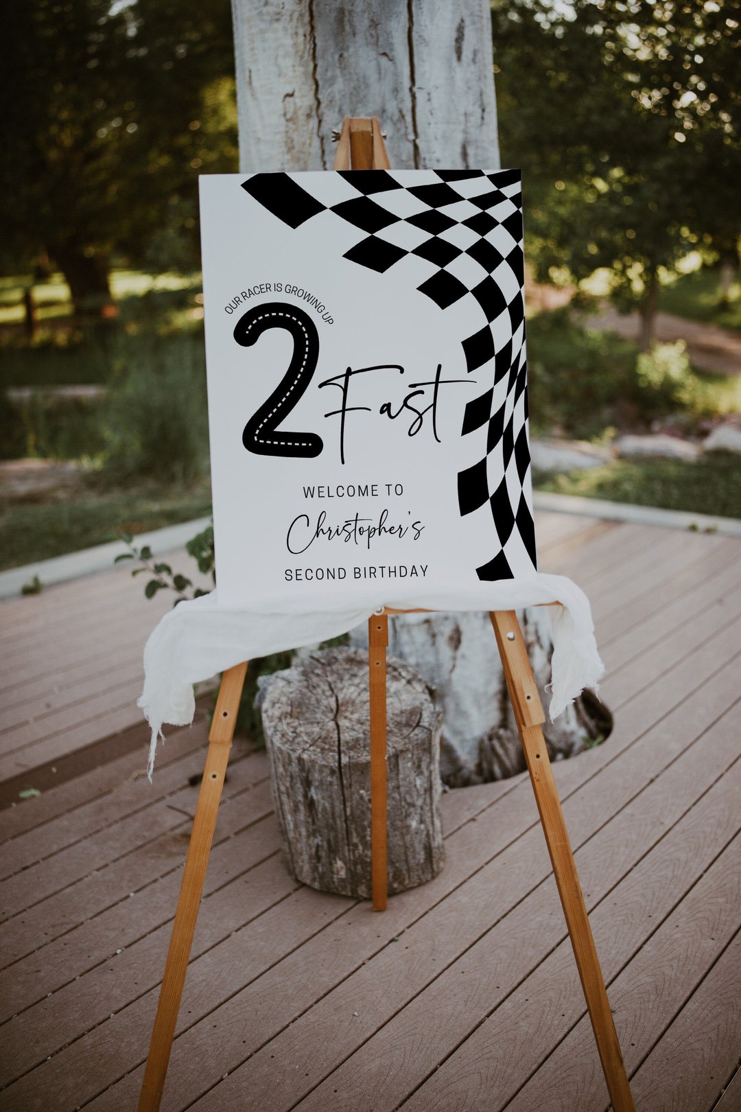 Two Fast Birthday Welcome Sign Template, Second Birthday Welcome Sign ...