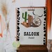 1st Rodeo Boy Birthday Saloon Treats Sign, Cowboy First Birthday Party ...
